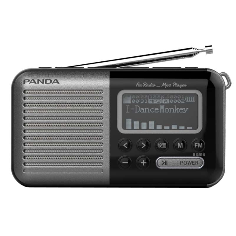 Радиоприёмник PANDA, cool black, компактный, FM/AM, с портом AUX