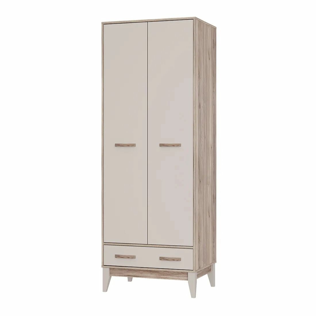 Шкаф 2-х створчатый "Скандика" ШК-04 дуб смоки/кашемир (BTS)