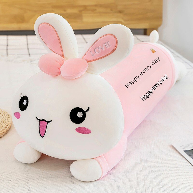 Розовый Счастливый Каждый День Плюшевый Подушка-Туфля - Мягкий Милый Игрушка для Девочек, 110 см Подарок на День