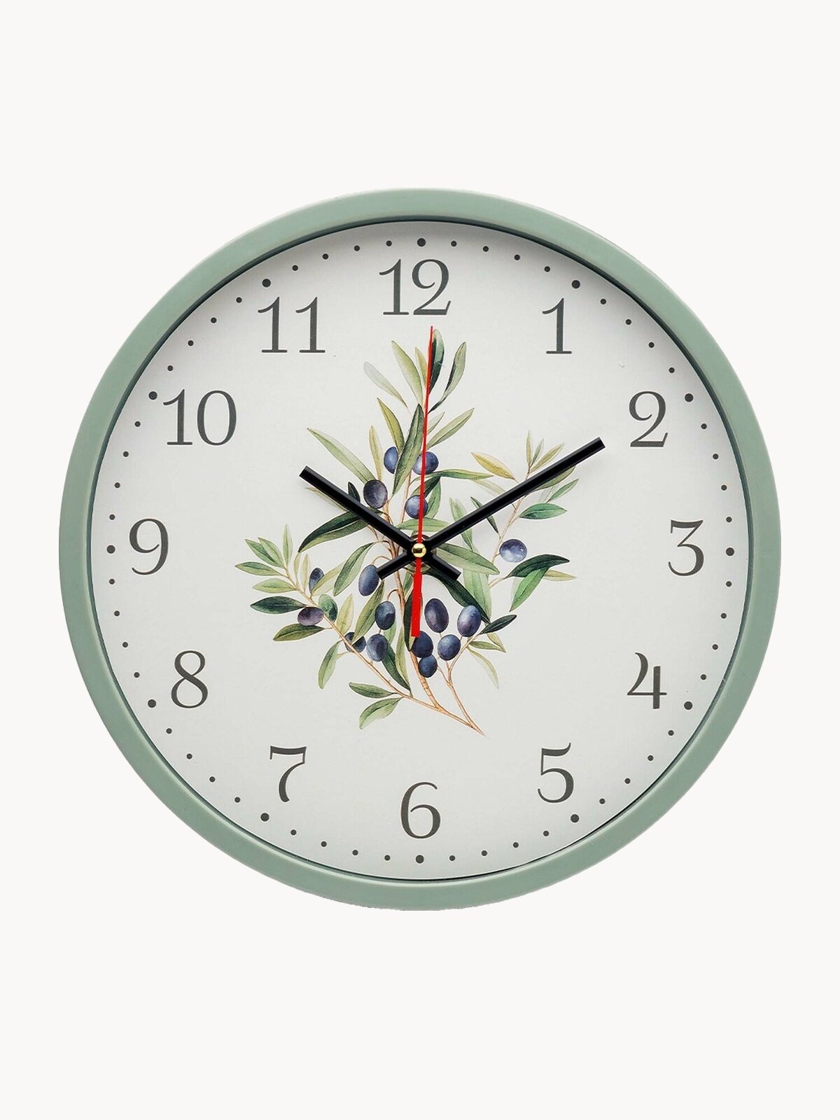 Часы настенные Рубин настенные 30см "Оливковая ветвь" бесшумные, кварцевый механизм