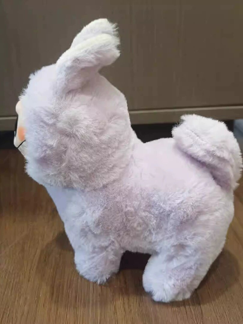 Милая и забавная абстрактная мягкая игрушка-собака из ткани, светящаяся абстрактная кукла в подарок. [Обновленная