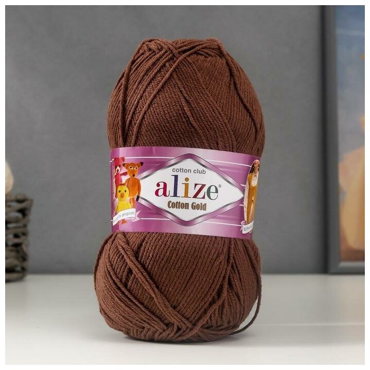 ALIZE Пряжа "Cotton Gold" 55% хлопок, 45% акрил, 330м/100гр (493) 2шт472370