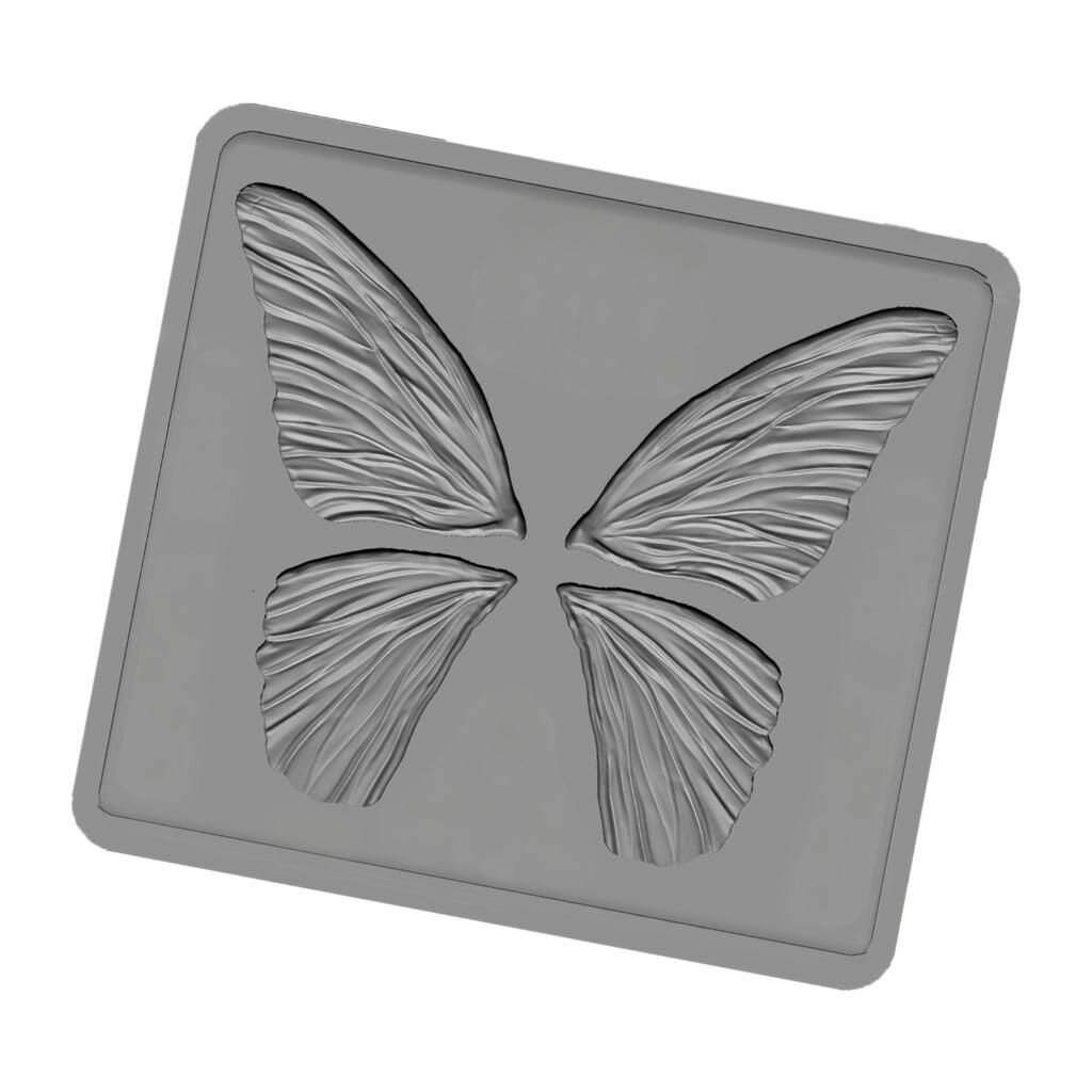 Форма для изготовления бабочек из смолы, - Большая голубая бабочка