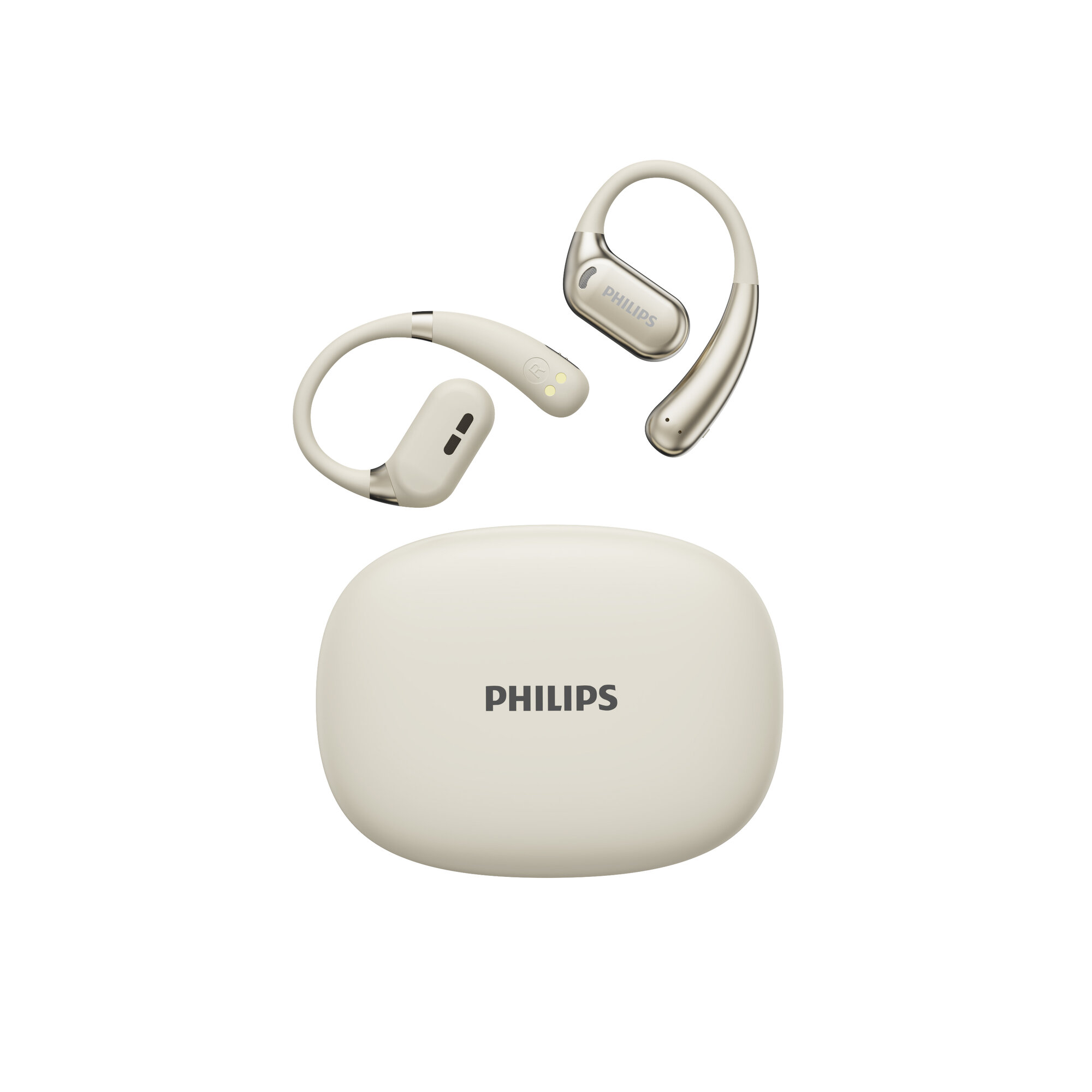 Беспроводные наушники PHILIPS белые, Bluetooth, до 30 часов работы, 10 м диапазон, легкие и удобные