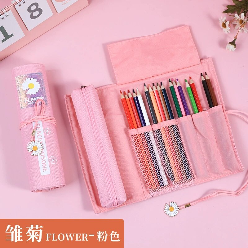 Сумка для ручек Cat Sakura, японская версия, персонализированная креативная повседневная парусиновая сумка для ручек с