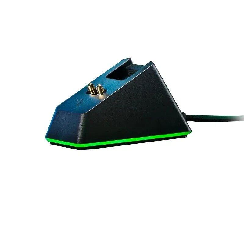 Оригинальная зарядная док-станция Razer Mouse Chroma: Магнитная док-станция со состоянием заряда, хромированная RGB-подсветка — противоскользящие ножки Gecko