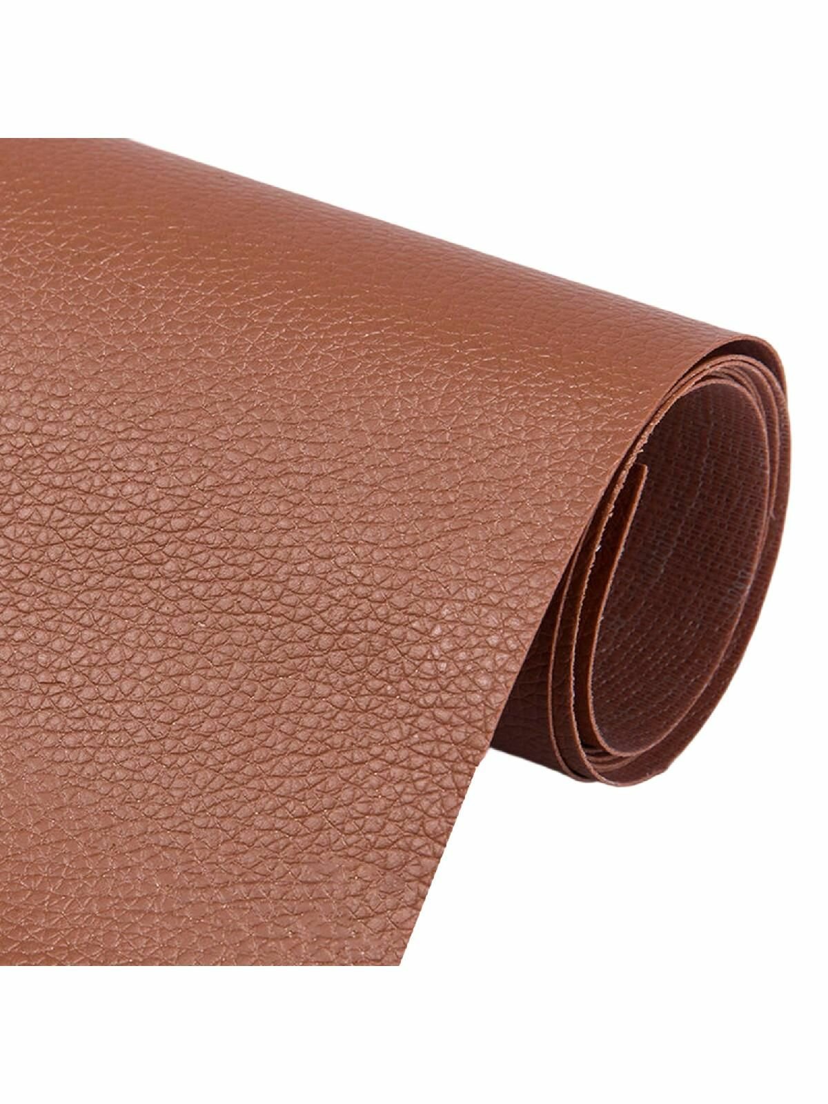 Прочная кожаная ткань для обивки и творческих проектов, Светло - коричневый