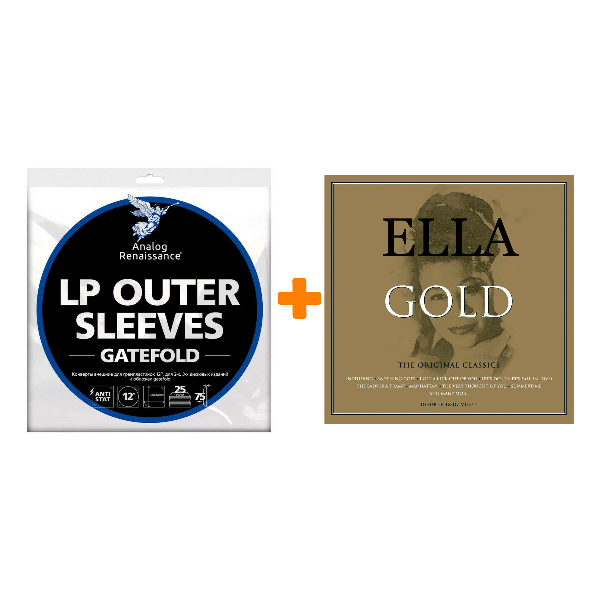 Fitzgerald Ella Gold 2LP + Конверт внешний 12" Gatefold 25шт