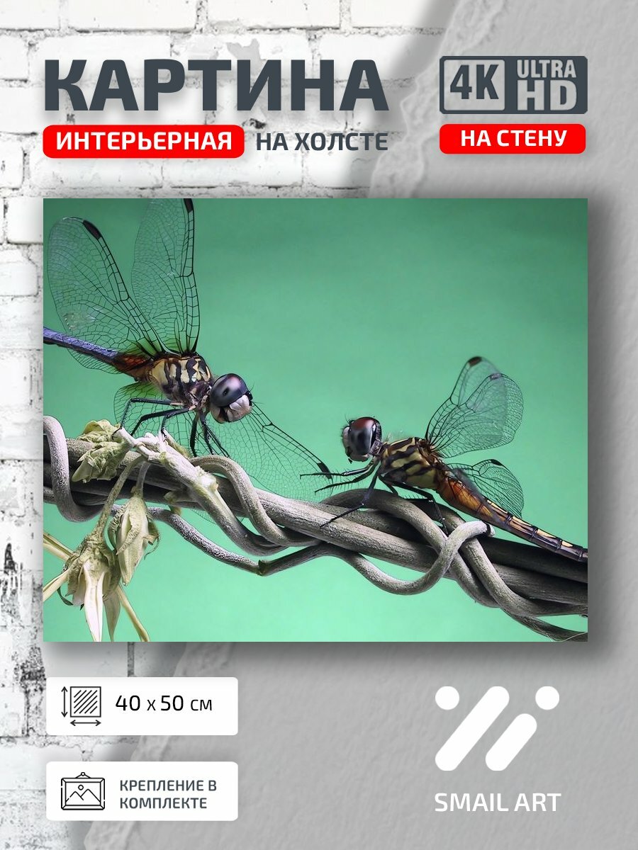 Картина на холсте интерьерная 40 на 50 на стену Ветке Mood для спальни атмосфера интерьер