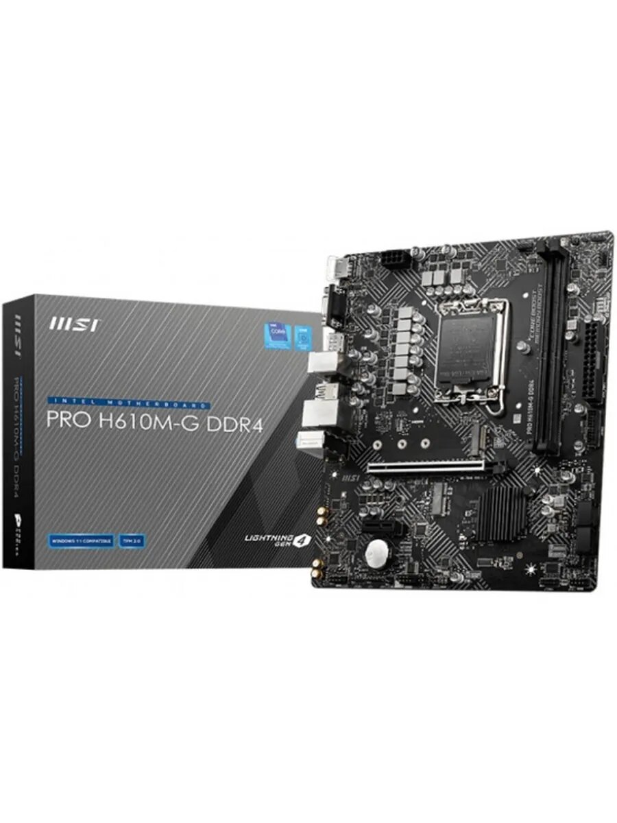 Материнская плата PRO H610M-G DDR4 (LGA1700, mATX)