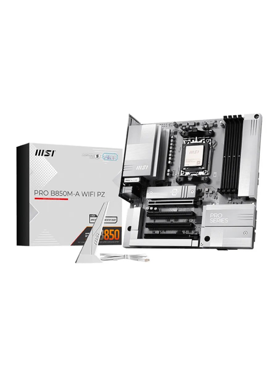Материнская плата PRO B850M-A WIFI PZ AM5 AMD B850 mATX RTL