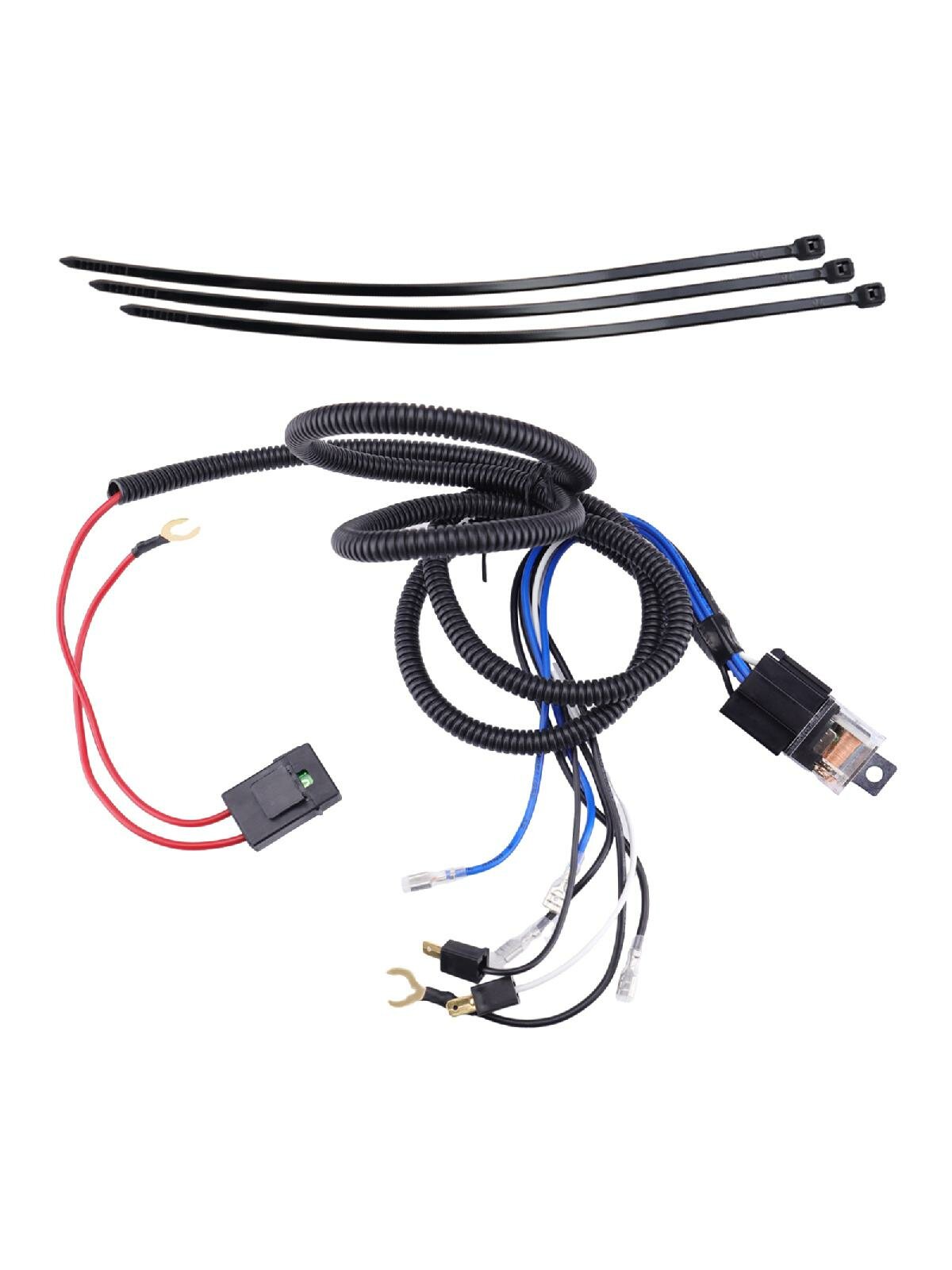 Модернизированный комплект проводов клаксона Водонепроницаемый комплект проводов автоматического освещения Подходит для ATV UTV