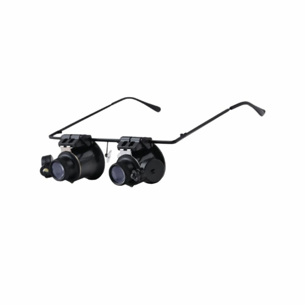 Бинокулярные очки-лупа 9892A-II с LED (диодной) подсветкой