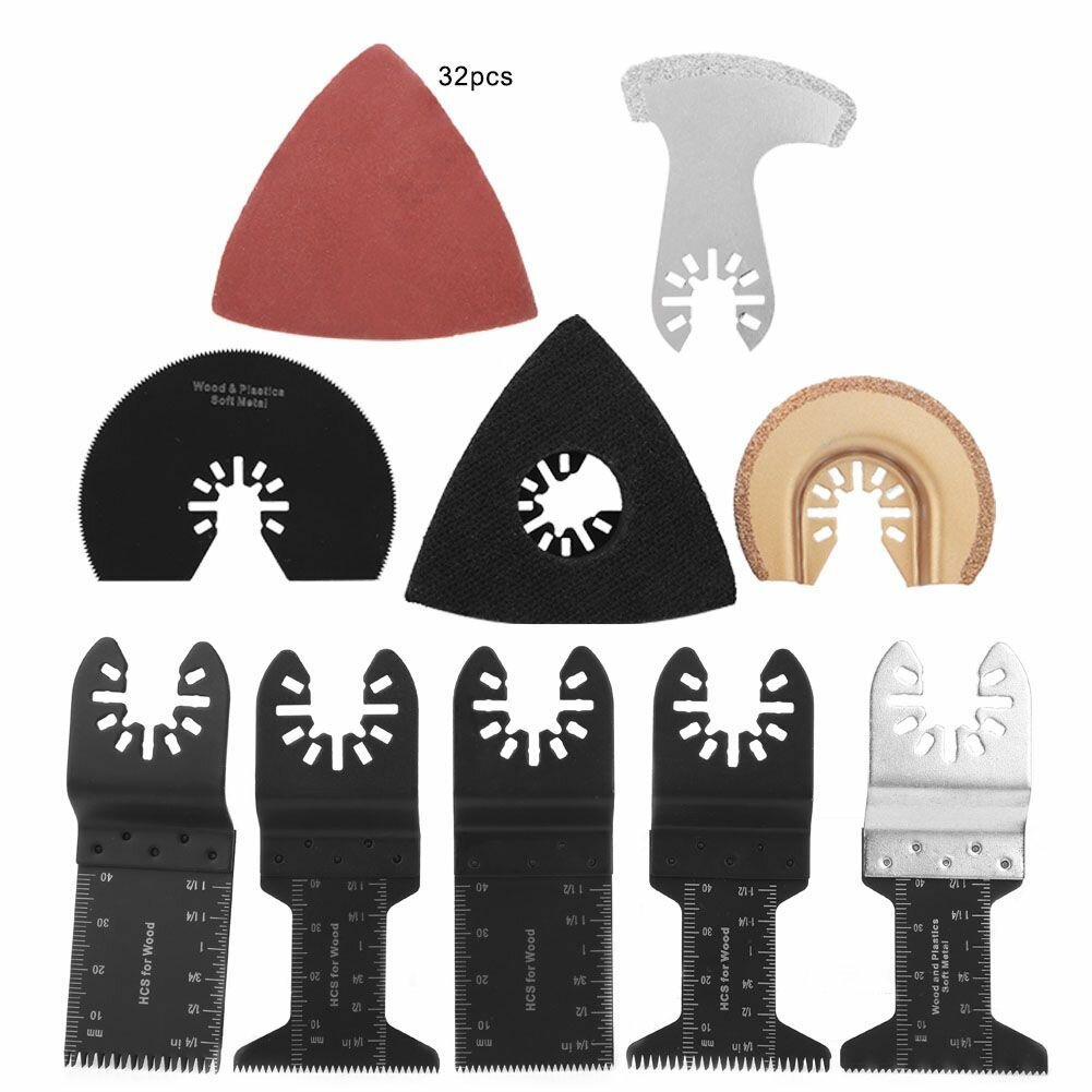 41 шт. осциллирующая пила из высокоуглеродистой стали для резки пластика, дерева, мягкого металла