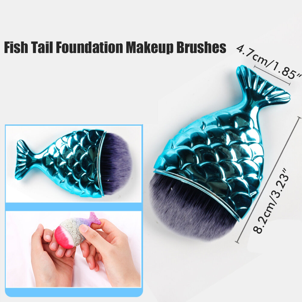 Кисти для макияжа «Рыбий хвост» Косметические кисти для макияжа Инструмент Мягкие кисти для макияжа «Русалка»