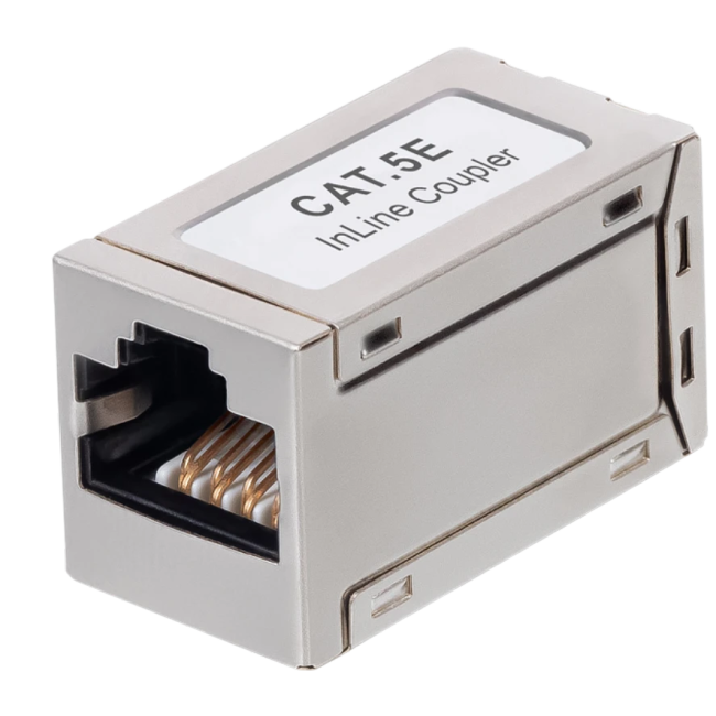CA-8p8c-C5e-SH Адаптер проходной Cabeus RJ45-RJ45/8p8c, кат 5е, экранированный