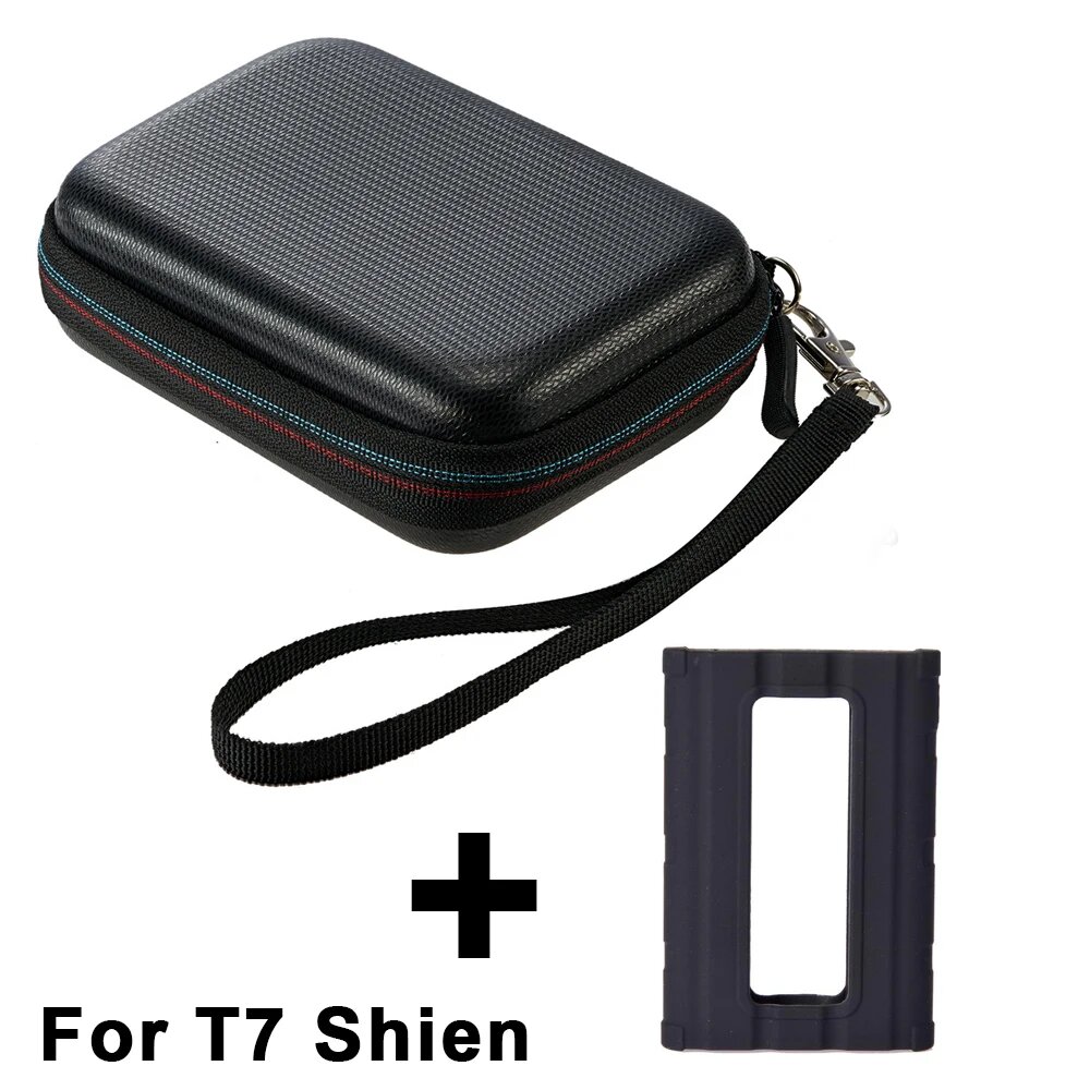 Двойной защитный чехол Ryintic для Samsung T7/T7 Touch/T7 Shield/T9 SSD For T7Shield Black