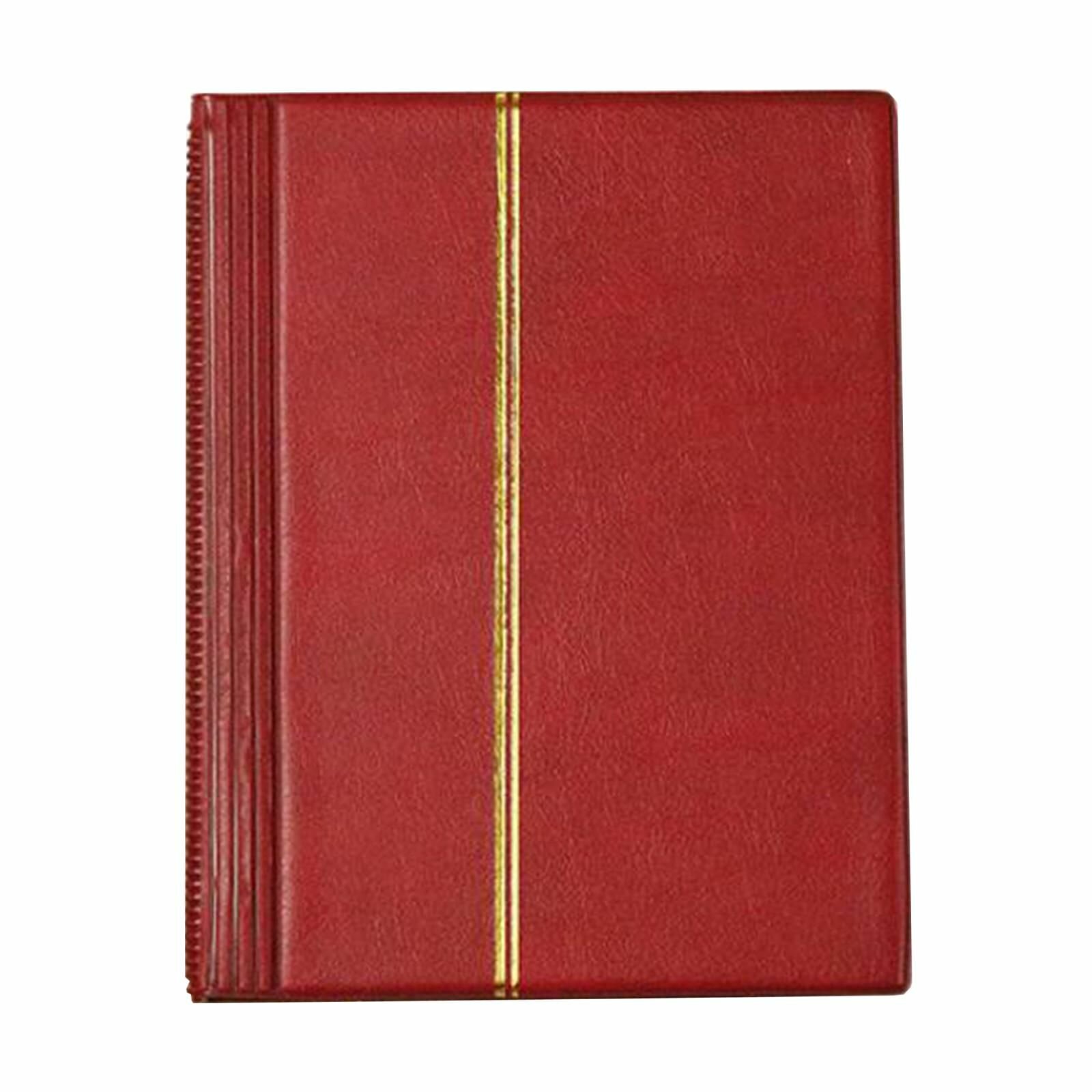 Альбом для марок, 10 листов, 20 страниц, красный, для коллекционеров, с прозрачными вкладышами