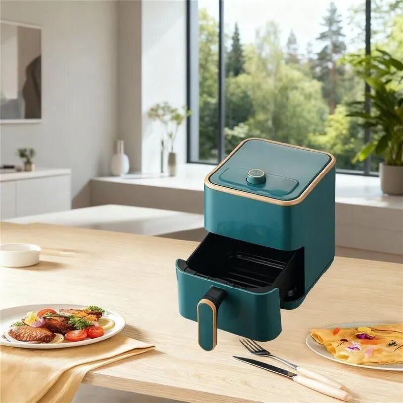 Воздушная фритюрница, 10 л, сенсорное управление, мощность 1500 Вт, модель GM608A