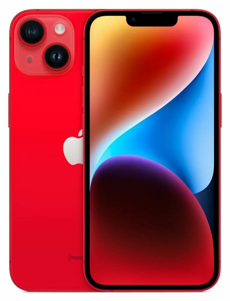 Смартфон Apple iPhone 14 Plus, 128 GB, 6.7", цвет Red (Красный)