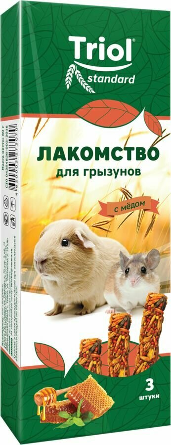 Лакомство д/грызунов TRIOL С медом (Россия) x 5 упаковок