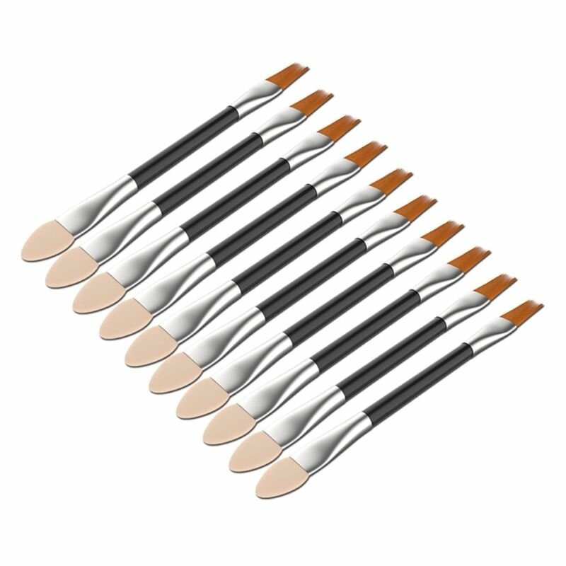 10 штук двойных кистей для рисования, - Короткие волосы