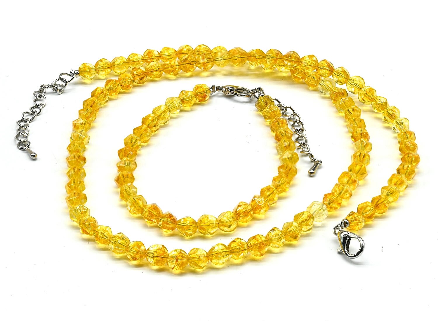 Бусы, цитрин