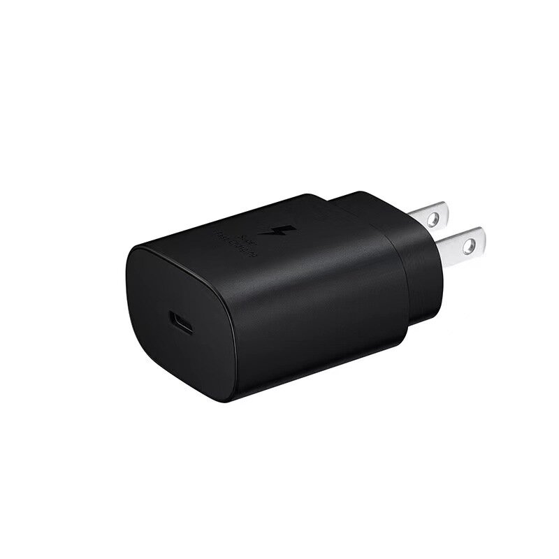 25W PD быстрое зарядное устройство с американским разъемом для Samsung S22/Note20, черный цвет, компактный адаптер,