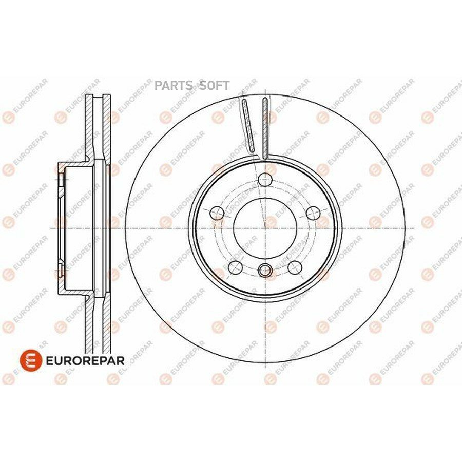 EUROREPAR 1642759380 Диск тормозной передн. вент. (без ABS) BMW X6 xDrive 30d 2015- BMW X5 xDrive 30d 2014- BMW X6 xDri ()
