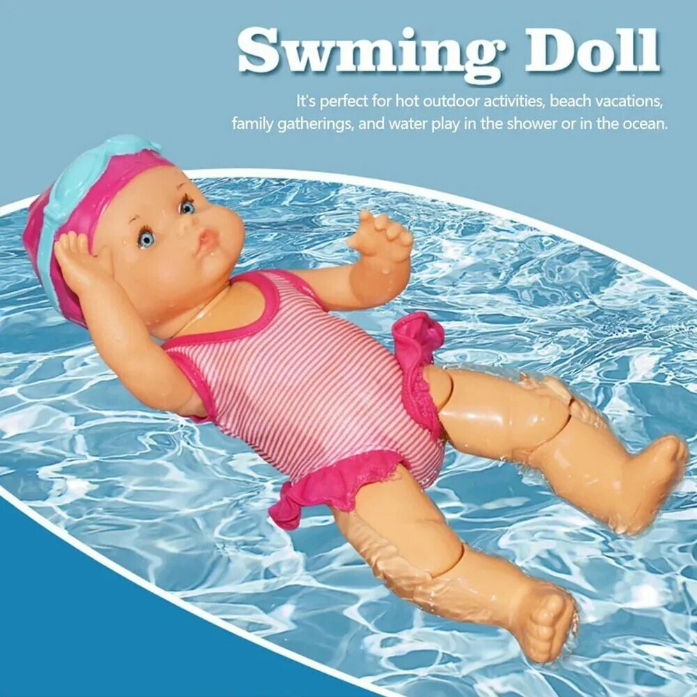 Водонепроницаемая кукла для плавания, Электрические игрушки для купания детей
