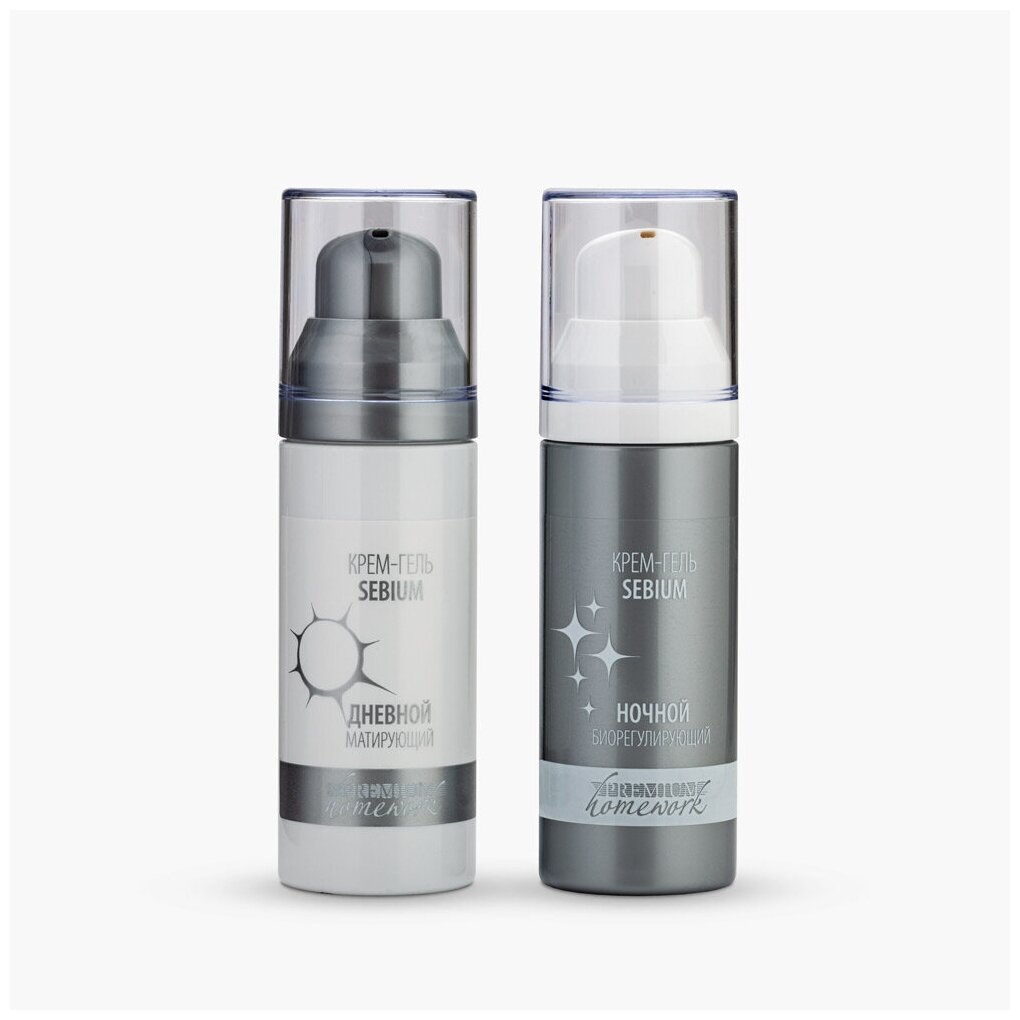 Набор Крем-гель Sebium (день + ночь) 2 х 50 мл Премиум / Premium