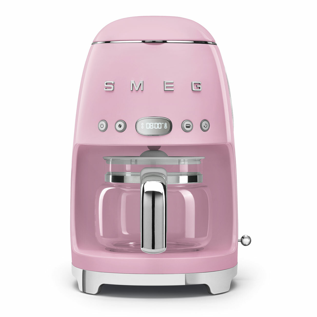 Капельная кофеварка Smeg DCF02PKEU, розовый, Стиль 50-х г. г.