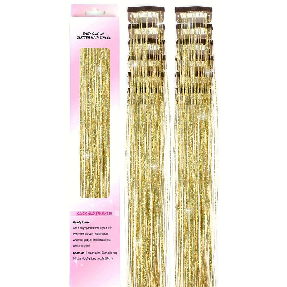 Кусок парика из лазерной золотой проволоки