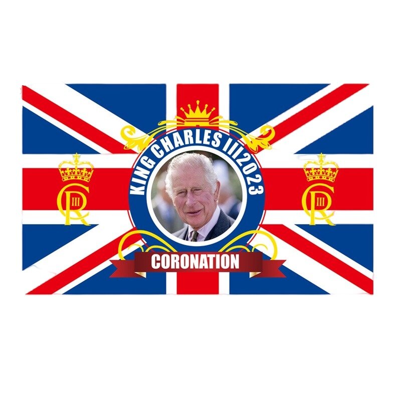 Union jack ткань с дизайном чарльз iii для патриотических празднований чарльз iii длина 150 см