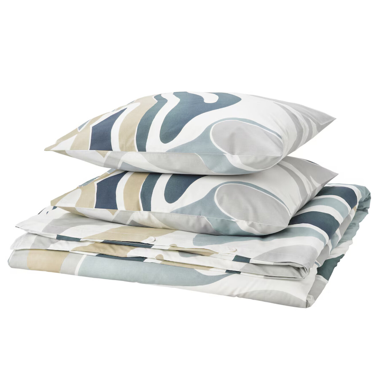 Постельное белье икеа MYGGLASVINGE, Комплект на 3предмета 200х230CM,80% хлопок