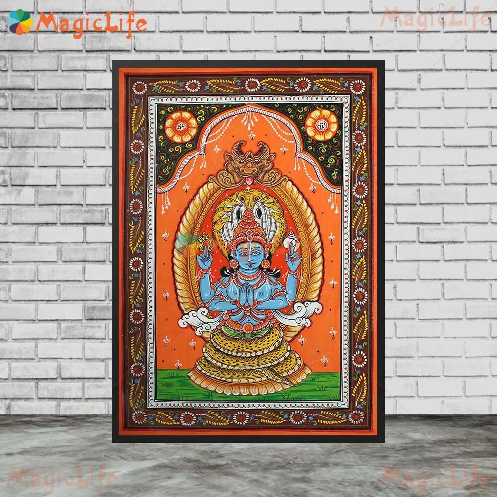 Картина на холсте Богиня Дурга J, 30X42cm NoFrame