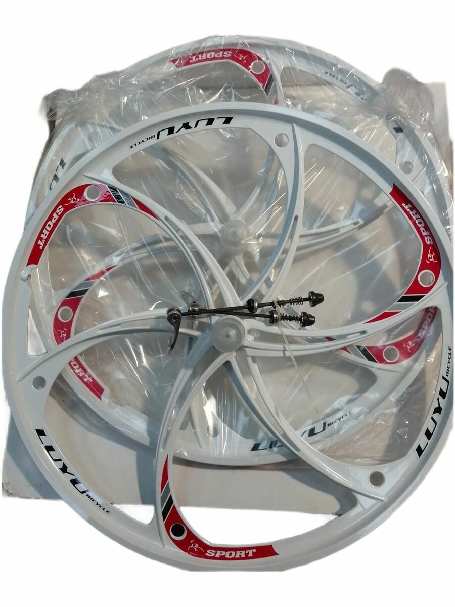 Колеса 26д литые, пром подшипники, эксцентрик под дисковый тормоз и трещетку (пара)