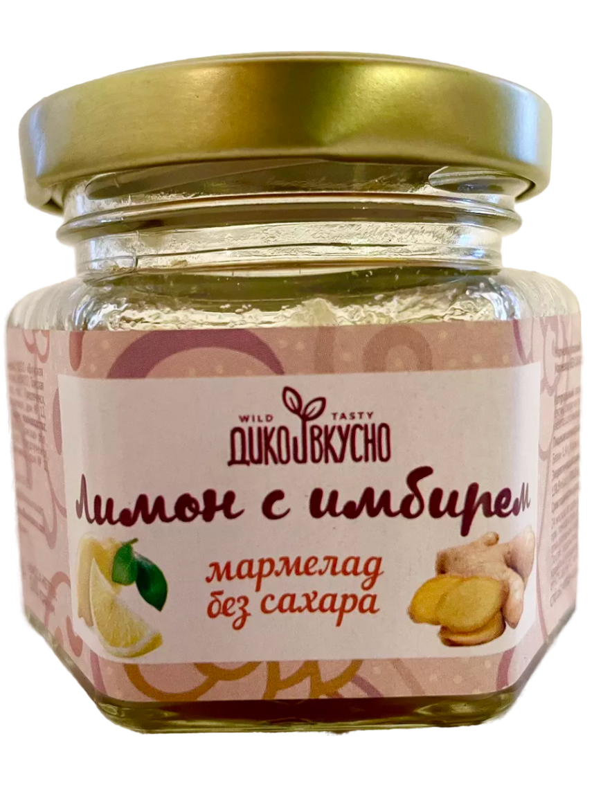 Мармелад ягодный Дико Вкусно «Лимон с Имбирем», 100 гр