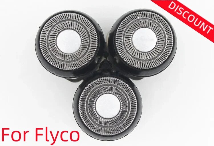 Для Flyco FS355 FS356 FS358 FS359 FS367 качественное мужское лезвие для бритвы, сменное 3-лезвийное нож, бритвенная головка, вращающаяся велосипедная головка