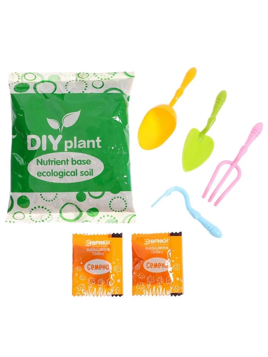 Весёлый набор для выращивания травки для детей