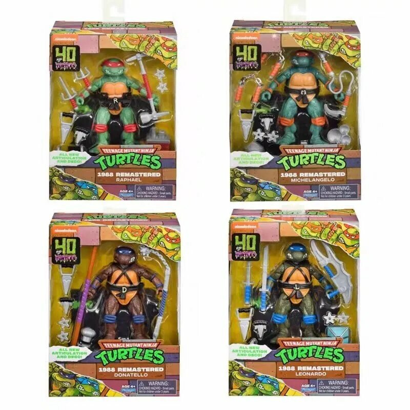 Teenage Mutant Ninja Turtles, Переиздание к 40-летию 1988 года, Игрушки Playmates