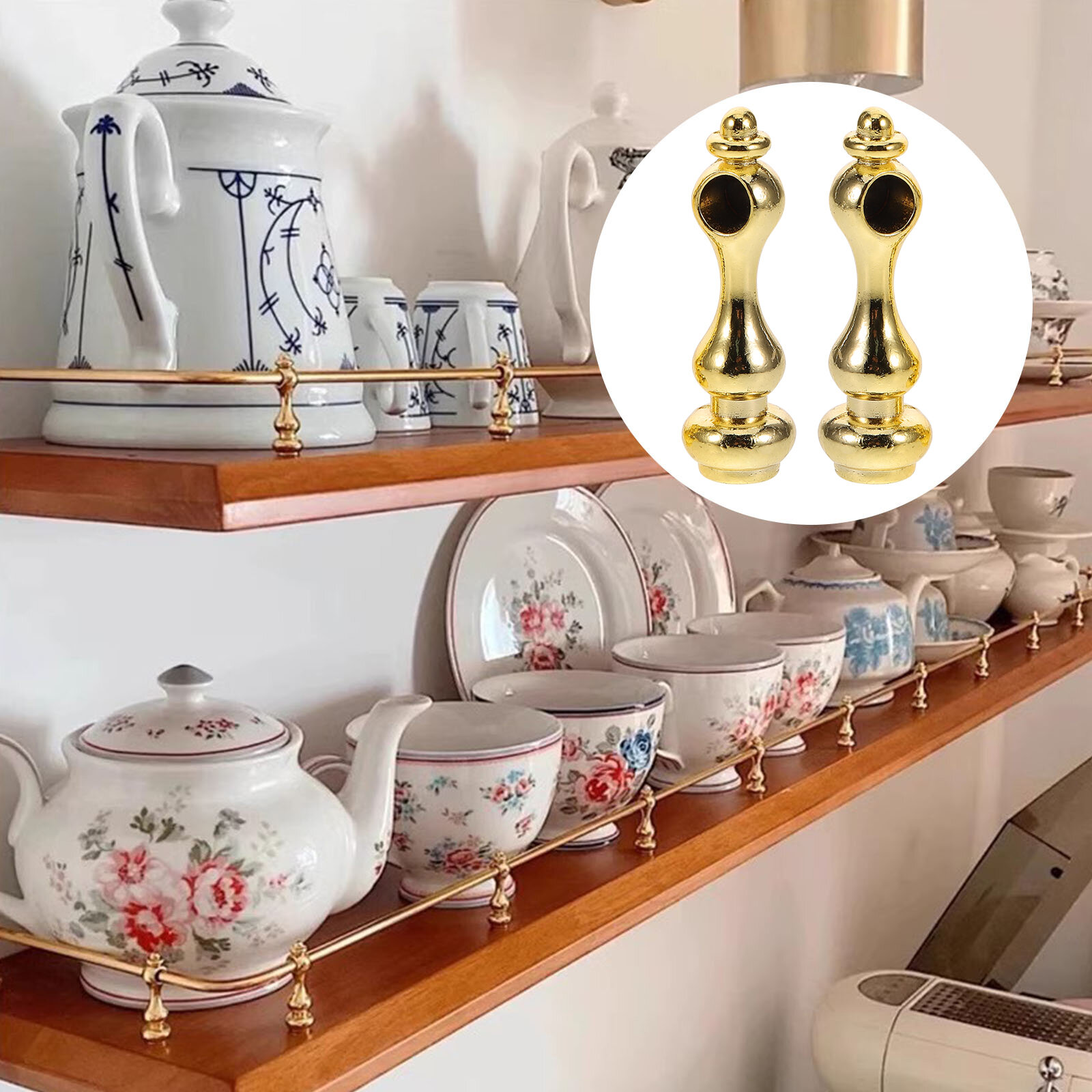 Запчасти для замены стоек ограждений, подходят различной длины, надёжное крепление, 4 шт