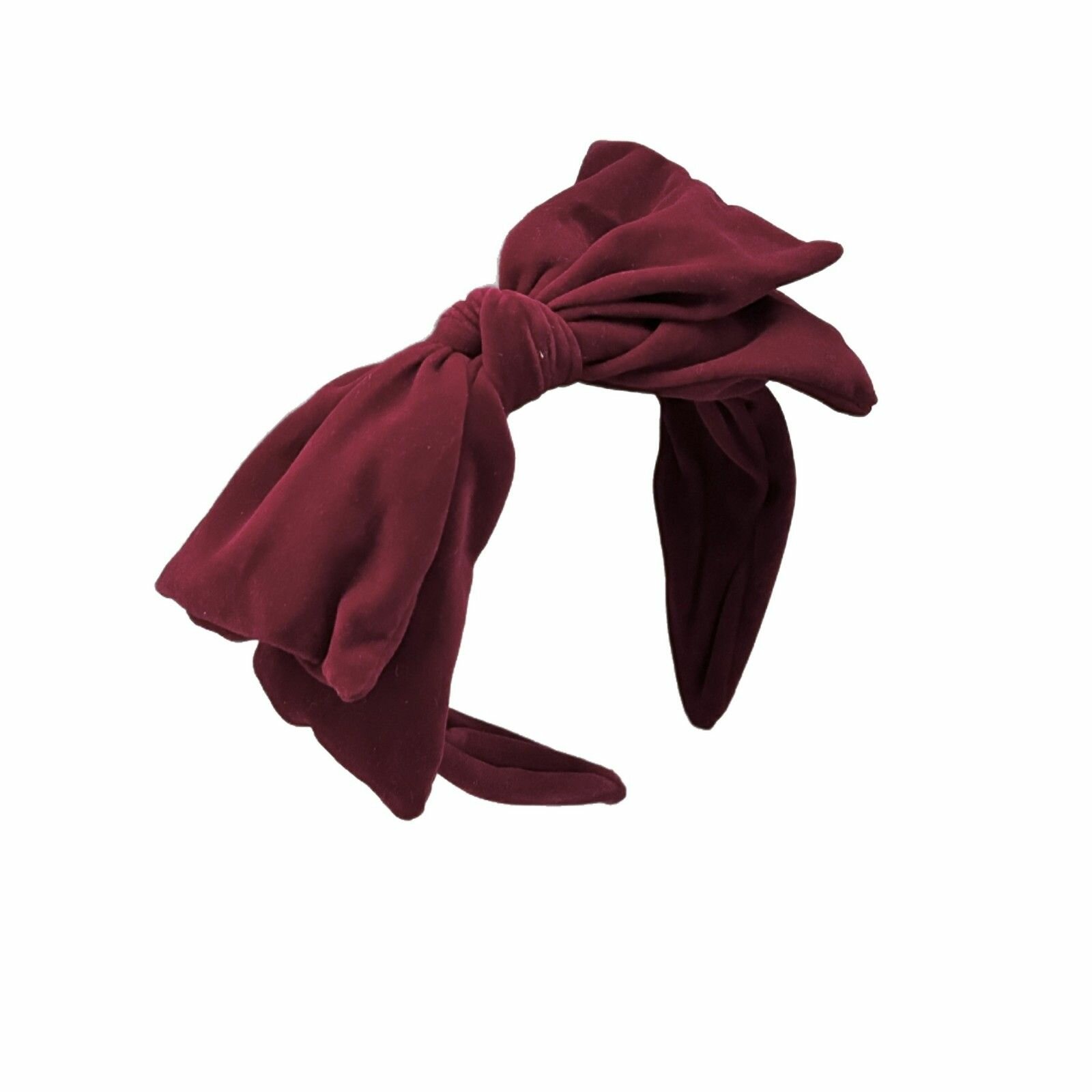 Ободок красный бархат широкий бант объемный праздничный Описание товара: