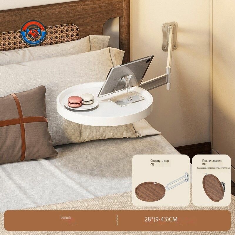 Складной настенный столик для журналов и кофе, трансформер для маленькой кухни и балкона, компактная подставка книги ноутбук