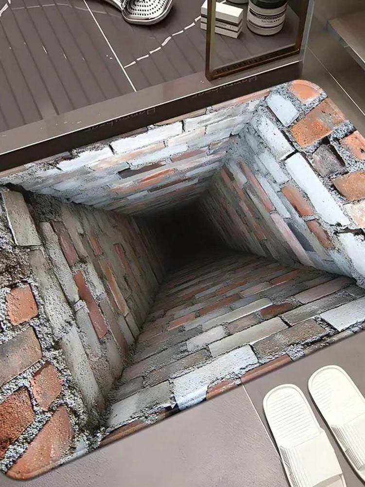 3D стереоскопический напольный коврик