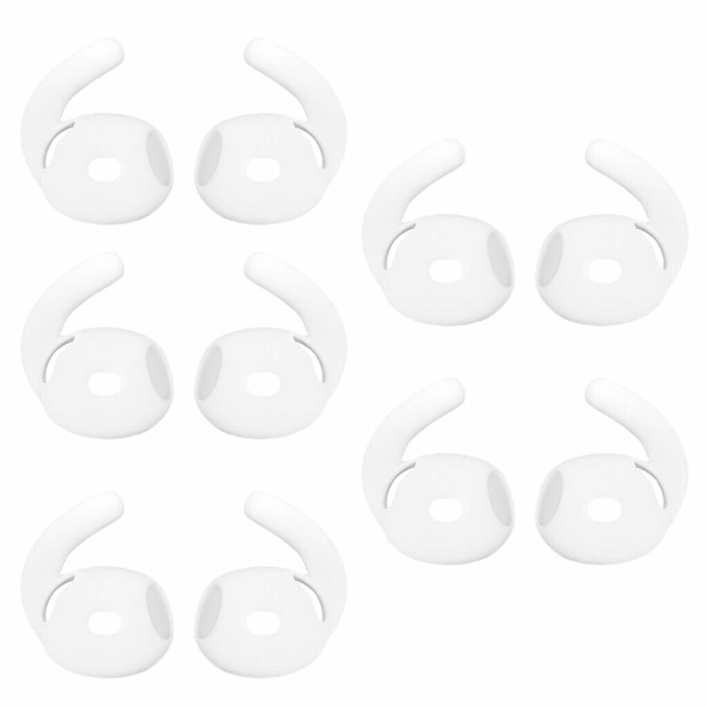 5 пар силиконовых ушных крючков airpods4-белый