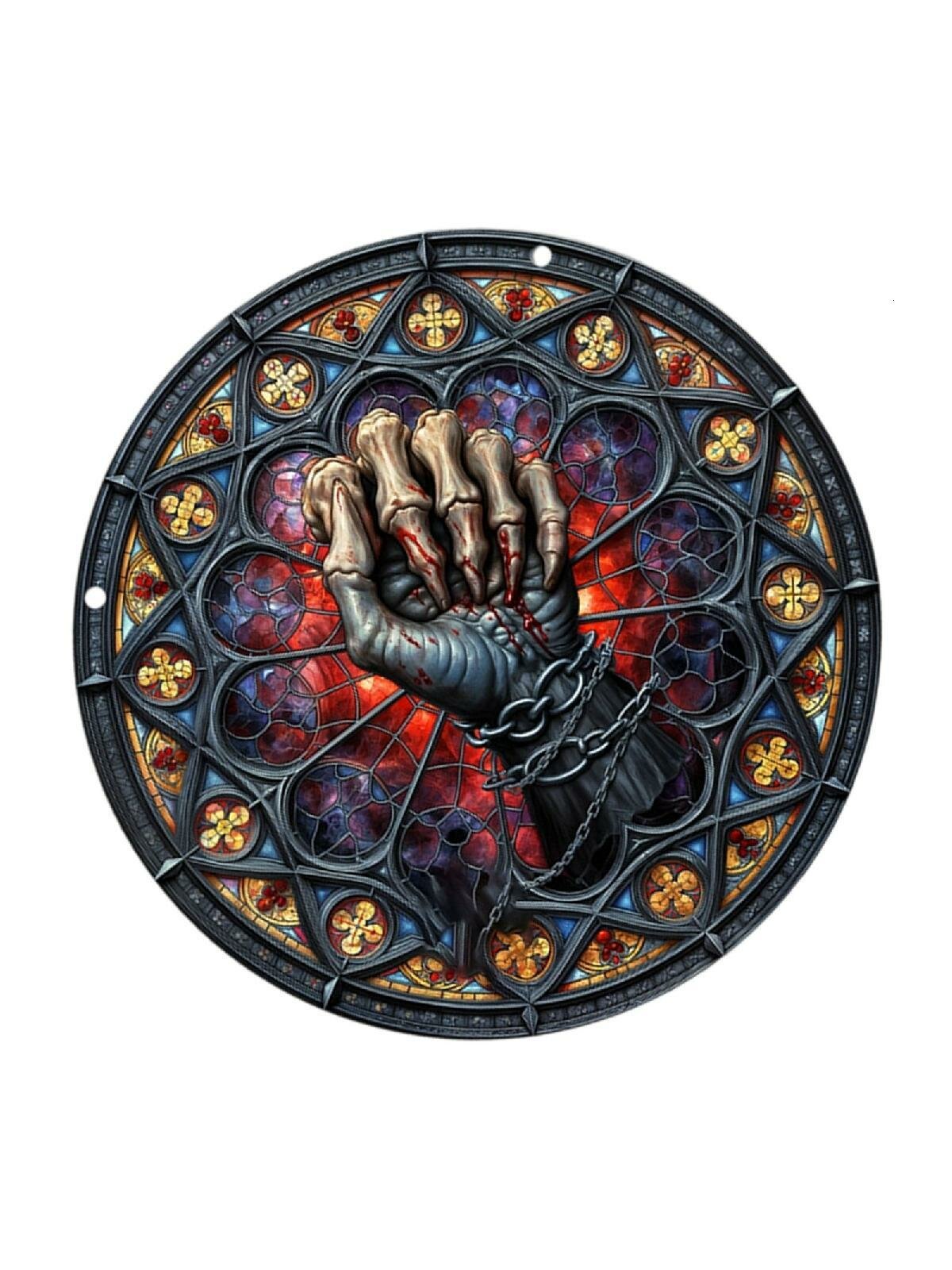 Декоративные элементы на стенах из стеклянных панелей, подвесные элементы для ловли солнца на витражах