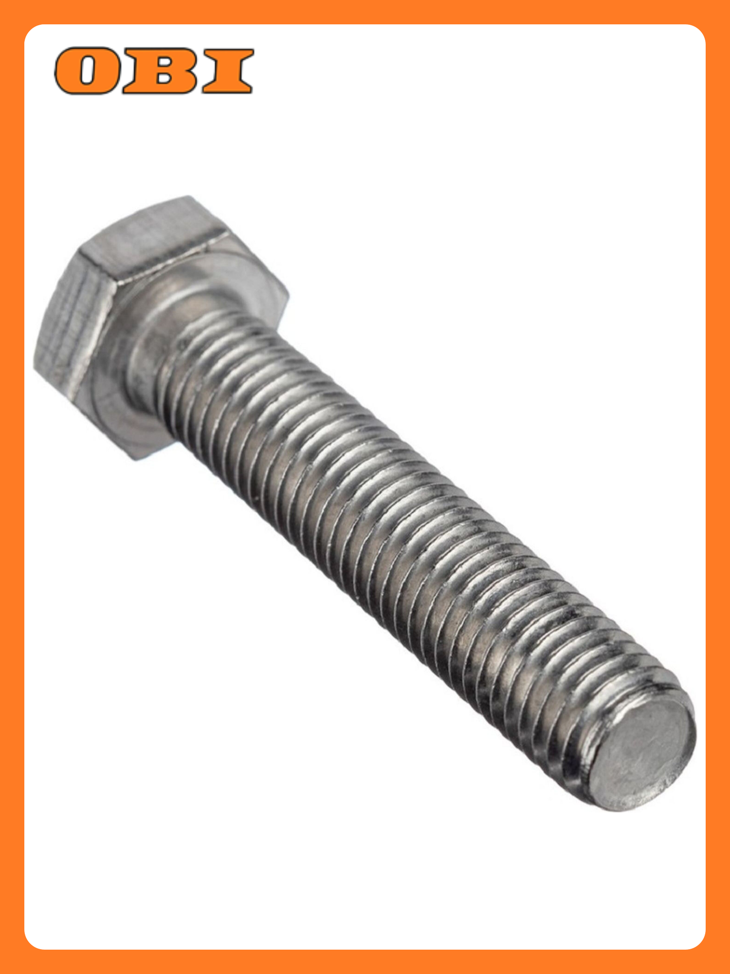 Болт Европартнер DIN 933, нержавеющая сталь, шестигранная головка, 4 шт