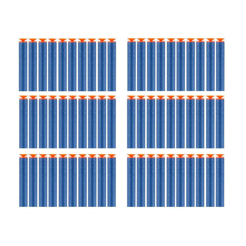 60ШТ Всасывающие Дротики, Универсальные Пистолетные Пули Foam Bullet Dart Refill Pack Для Nerf N-Strike
