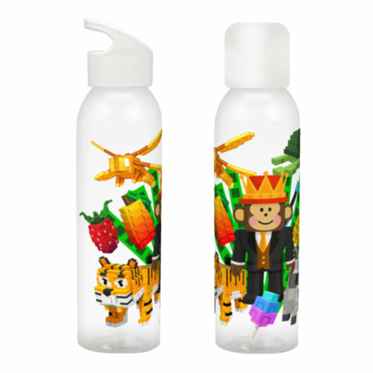 Бутылка для воды «Вырасти сад Джандел манки Jandel grow a garden» (белый)